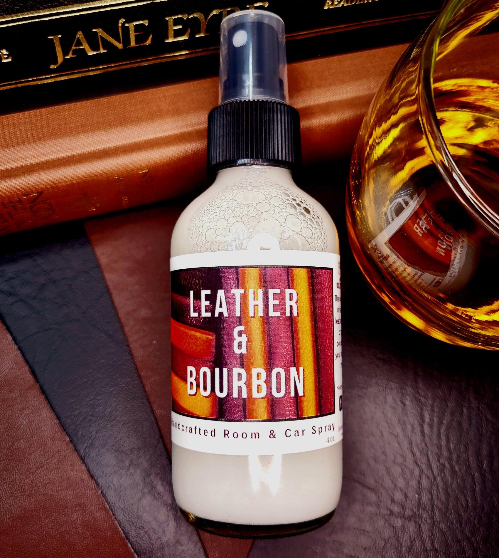 Leather and Bourbon Room & Car Spray | Vegan | Handcrafted – Happy ...